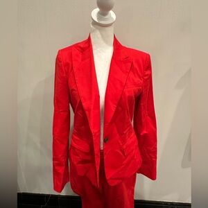 Calvin Klein | Jackets & Coats | Calvin Klein Red Blazer | Poshmark